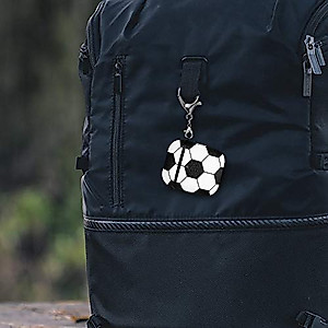 Airpods Case Cover,Durable Full Protection Soccer Design Airpods 1&2 Case Cover,with Keychain Front LED Visible