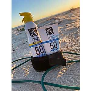 SolRX SPORT SPF 50 Sunscreen, Oxybenzone Free, Broad Spectrum UVA/UVB, Fragrance Free, Reef Friendly