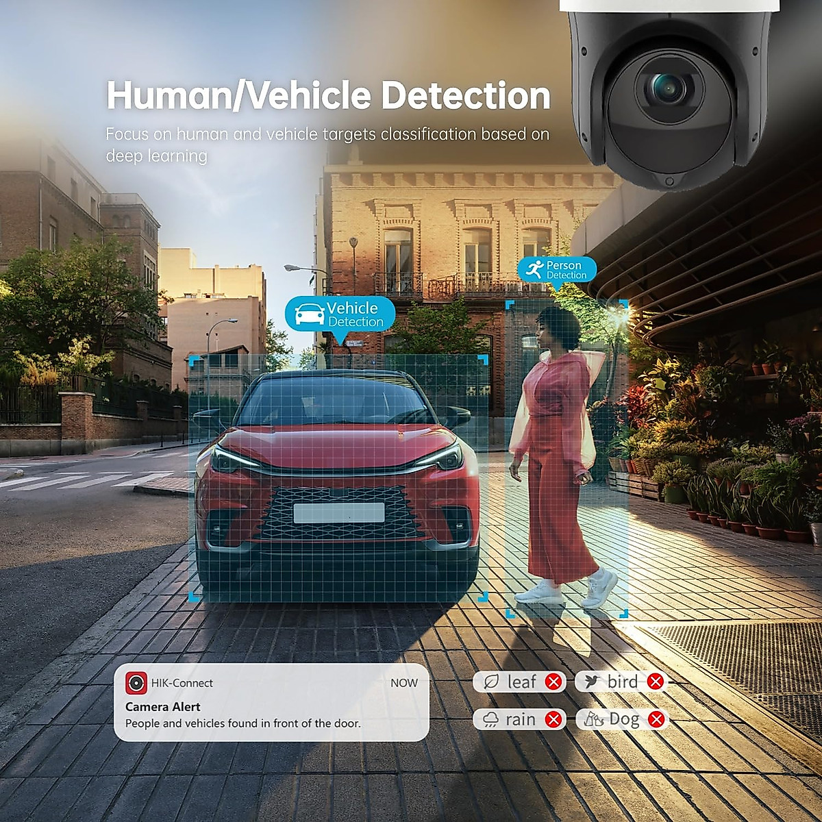 RICHSECU DS-2DE4425IW-DE Hik 4MP PTZ IP Camera, PoE Speed Dome Network Camera with 25X Optical Zoom, 16X Digital Zoom, Human/Vehicle Detection, DarkFighter, Compatible with Hik NVR/Hik-Connect APP