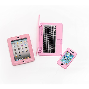 Neakomuki Dollhouse Accessories Miniatures Backpack Laptop Phone Hamburger Fries Cola Fast Food Set for Mini Dollhouse Doll House