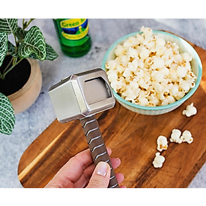 Marvel Thor Metal Mjolnir Bottle Opener With Etched Enchantment