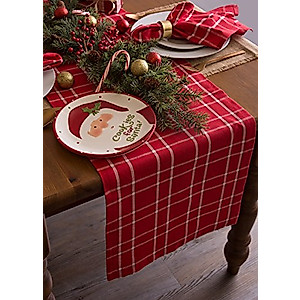 DII Seasonal Holiday Baking Collection Decorative Kitchen Servewantae, 8.3x8.3, Small Santa Cookie Plate