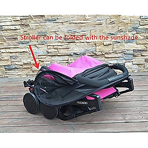 ROMIRUS Stroller Cover Sunshade Canopy Summer Rayshade Compatible for Babyzen YOYO/YOYO+/ YOYO2 Stroller