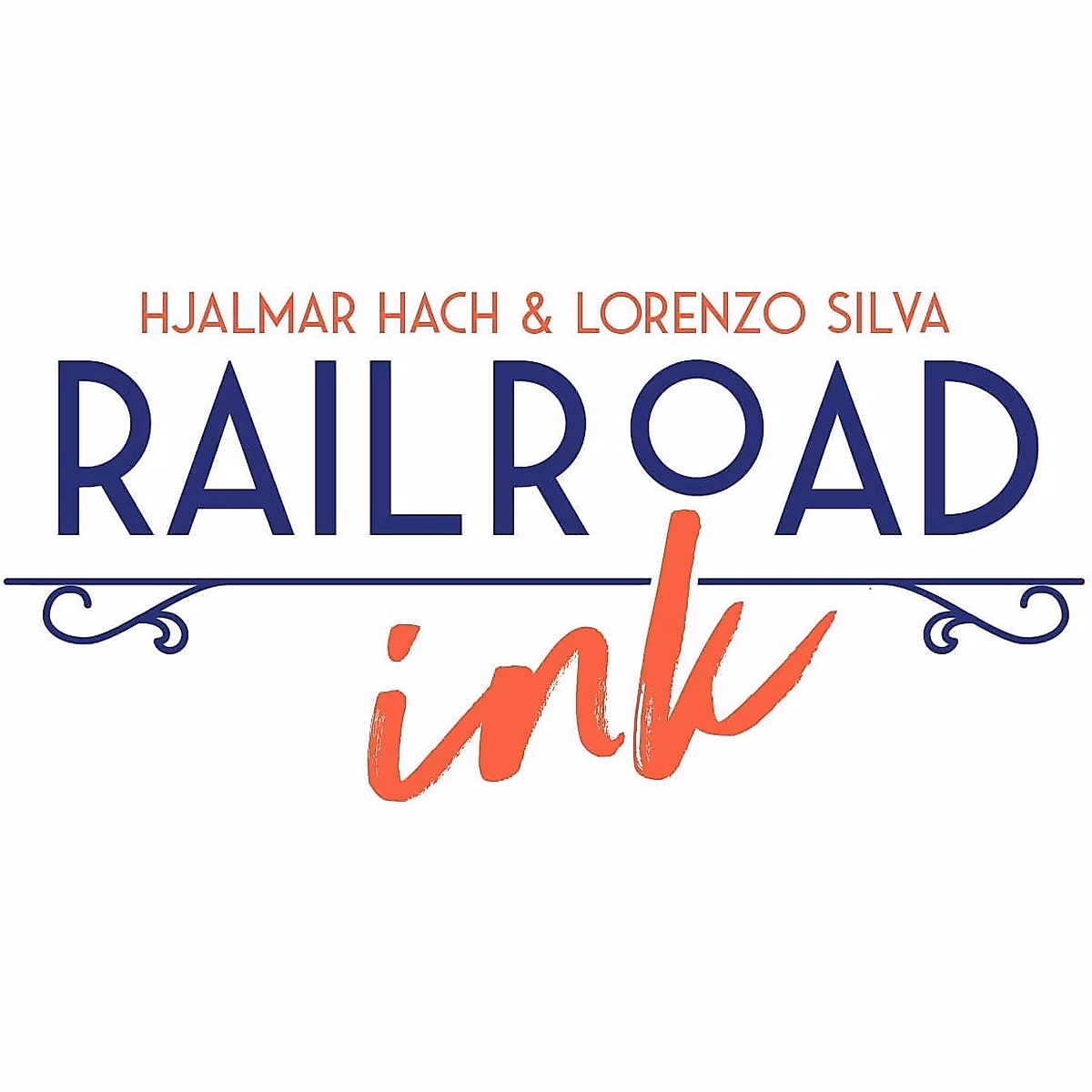 Horrible Guild Railroad Ink: Deep Blue Edition - Roll Dice and Draw Railways and Routes, 7 Rounds to Expand Your Rail Map - Expansion Dice Included Ages 8 & Up (Packaging may vary)