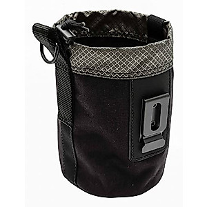 Diamondback DB Sax2 Tool Pouch with Belt Clip - Modular Clip On Tool Pouch for Belts, Vests, and Panels - Ideal Carpenter and Electrician Pouch for Nails, Screws & Fasteners (Black)