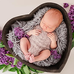 Bed Heart Small Photo Shaped Wooden Posing Newborn Photograph Photographer Heart-shaped Prop