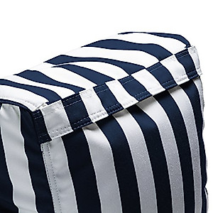 Jaxx Juniper Outdoor Bean Bag Patio Chair, Navy Stripes