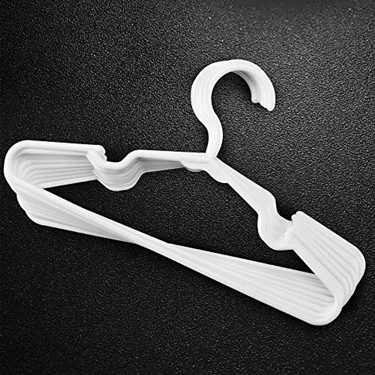 trusir Kids Hangers 60 Pack - 11. 5 Inch White Hangers for Closet - Toddler Hangers for Clost & Child Clothes for Clost - Ideal for Baby Standard Use (White)