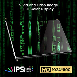 ROADOM 7’’ Raspberry Pi Screen, IPS1024×600,Responsive Smooth Touch,Dual Built-in Speakers,HDMI Input,Compatible with Raspberry Pi 5/4/3,Driver Free