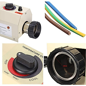 3KW 220V 240V Electric Water Heater Thermostat SPA Bath Heater Pump,Premium Quality Water Heater Thermostat Swimming Pool Thermostat Portable Pool Heater