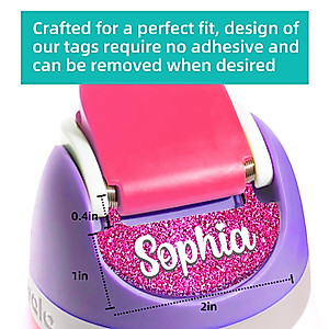 Personalized 3D Name Plate Compatible with Owala Water Bottle 24oz 32oz 40oz | 100 Color Options, 12 Font Options | Custom Name Plate Freesip Topper