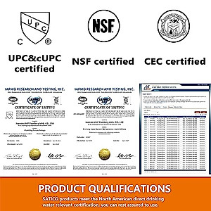 SATICO Single One Hole Single Handle Kitchen Faucet Brushed Nickel Faucet with Pull Down Sprayer Sink Faucet F80105BN Modern Contemporary Faucet in Stainless Steel & Brass cUPC NSF CEC Certified