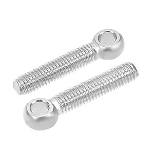 uxcell M5 x 25mm 304 Stainless Steel Machine Shoulder Lift Eye Bolt Rigging 10pcs
