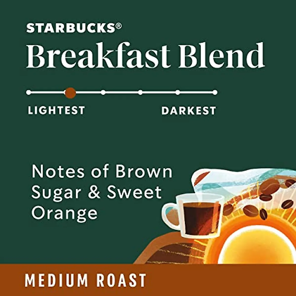 Starbucks Medium Roast Ground Coffee — Breakfast Blend — 100% Arabica — 6 bags (12 oz. each)