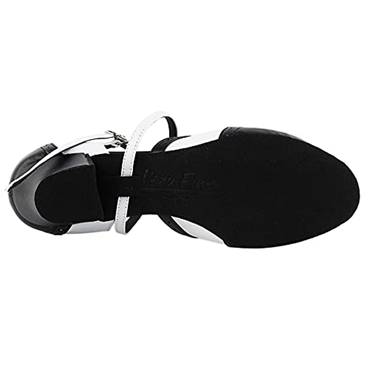 Very Fine Dancesport Shoes Very Fine Ladies Ballroom Salsa Latin Practice Dance Shoes C6035 & 2008 Black White Leather Low Heel Comfortable (C6035 1.6In Cuban Heel, Numeric_7)