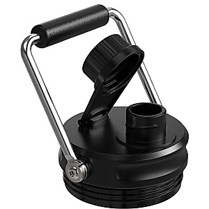 Jmoe USA Improved Jug Lid for RTIC Half Gallon and One Gallon Jugs | Replacement Lid with Upgraded Features, Better Cap, Rubber Grip, Thicker Steel, and Better Gasket | Made of BPA Free Plastic