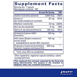 Pure Encapsulations AntiOxidant Formula | Broad Spectrum Antioxidant Support | 120 Capsules