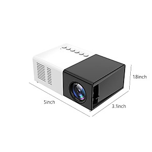 Mini Video Projector 1080P Portable Projector Compatible with HDMI| AV| USB| Laptop, Mini TV for Living Room/Bedroom Outdoor Movie Projector Tech Gadgets Cool Stuff Personalized Gifts (Blue)