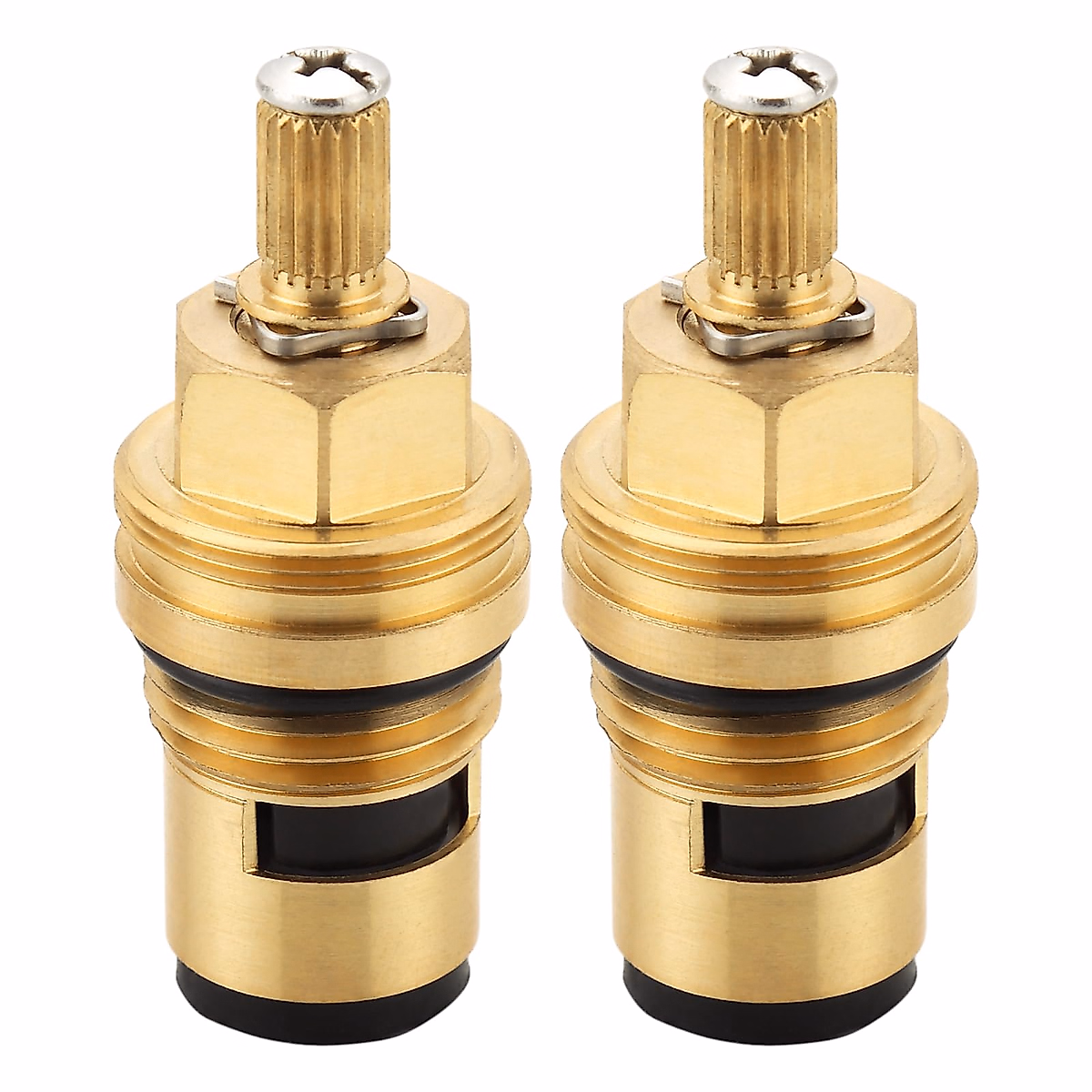 Faucet Cartridges for Grohe 45882000 45883000, 1/2″ Cold Hot Ceramic Cartridge, 2-Hole installation faucet ceramic cartridge Replacement Assembly (45882000+45883000)