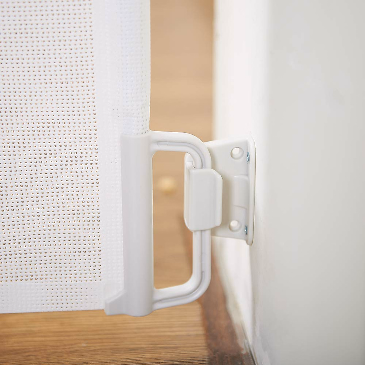 EasyBaby Extra Wide Retractable Baby Gate, 33" Tall, Extends up to 71" Wide, White/Child Safety Baby Gates, Pet Retractable Gates for Stairs, Doorways, Hallways, Indoor and Outdoor