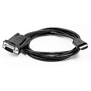Wiistar HDMI to VGA Cable 1.5m/4.9FT 1080P HDMI to VGA Video Converter Adapter Cable Male to Male Support Computer Laptop PC to Desktop Monitor HDTV Projector