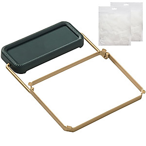 Kitchen Residue Filter Screen Holder, Kitchen Sink Strainer with 200 Pcs Sink Strainer Bags, Collapsible Kitchen Sink Strainer Drain Basket Strainer Holder for Kitchen Waste Vegetable Fruits