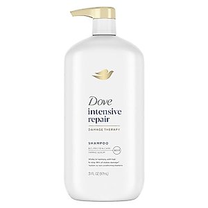 Dove Shampoo Intensive Repair Pack of 4 for Damaged Hair Shampoo with Bio-Restore Complex 31 oz