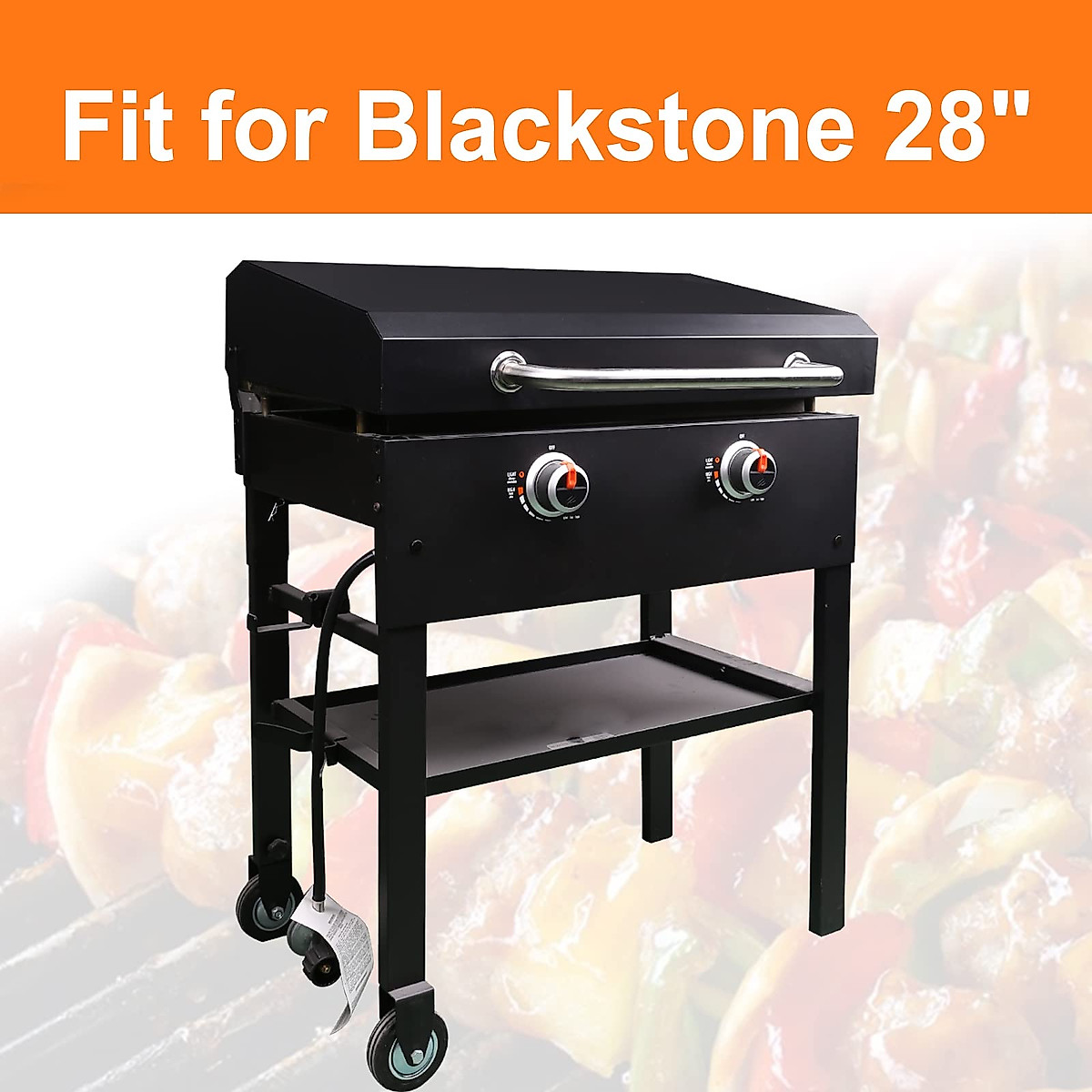 Utheer Hinged Lid for Blackstone Griddle 28", Hard Cover Hood for Blackstone Table Top Griddle, 28 Inch Griddle Lid for Blackstone 1517,1853,1605,1803