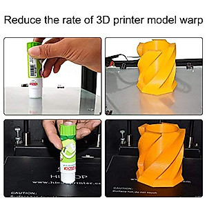 3D Printer Glue Sticks, Aitrip 2Pcs Solid Stickers for 3D Printer Hot Bed Print Filament PLA ABS PET PETG and Other More