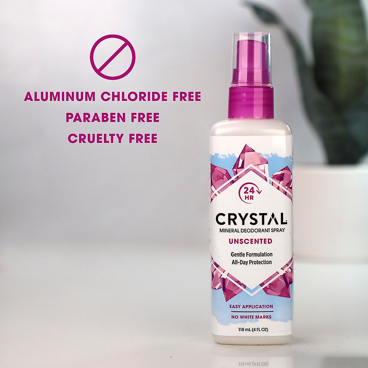 Crystal Body Deodorant Spray-4 fl oz, 2 pack