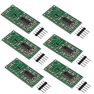 6PCS RCWL-0516 Microwave Radar Motion Sensor Module for Arduino ESP8266 Nodemcu Wemos Smart Switch Module Human Body Induction Detector 5-7M Distance 4-28V 100mA Rat Cat Detector