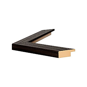 Frisco, Colorado, Snowman Scene (24x36 Giclee Fine Art Print, Recycled Wood Frame, Espresso Brown)