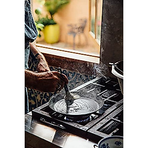 Matfer Bourgeat 062034 Round Crepe Pan, 9 1/2-Inch, Gray