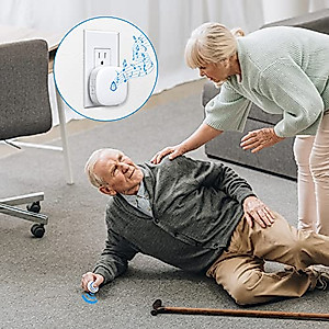 Caregiver Pager, Wireless Panic Buttons Elderly Monitoring Assistance Products for Seniors,Patients,Disabled,intercom for Elderly at Home,Shower Room, Student at Classroom