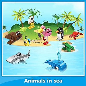 HOGOKIDS 30 Packs Party Favors for Kids - 867PCS Animals Building Blocks Sets for Classroom Prizes Goodie Bag Fillers Stocking Stuffers Birthday Valentines Easter Gifts for Kids Boys Girls 6+