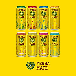 Guayakí Yerba Mate, Organic Energy Drink Alternative, Peach Revival, Low Sugar, 150mg Natural Plant Based Caffeine, Smooth Energy & Focus, No Jitters or Crash, 15.5 Oz (Pack of 12), Packaging May Vary