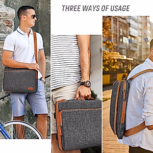 KIZUNA Laptop Bag Case 14 Inch Computer Sleeve Shoulder Briefcase for 15" MacBook air M2 2023/Lenovo Flex 14/IdeaPad Flex 5/15.4 MacBook Pro/14 HP EliteBook 840 G5/HP Pro 14 G3/Dell Latitude/Surface