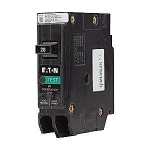 Cutler-Hammer BRP115AF Eaton 15 amps Combination AFCI Single Pole Circuit Breaker, Black