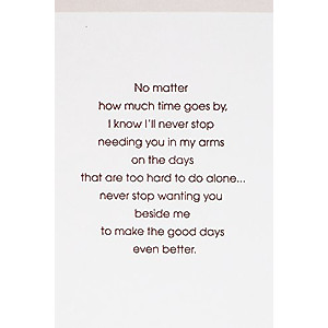 Hallmark Mahogany Love Card or Anniversary Card (Never Stop) (0359RZD2046)