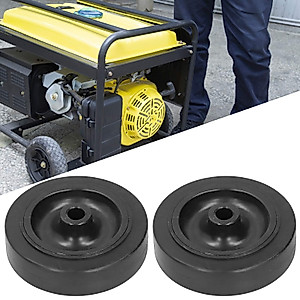 Mute Wheels For Gasoline Engine Generator Rubber Wheel Replacement Parts 5kw-6.5kw 2Pcs