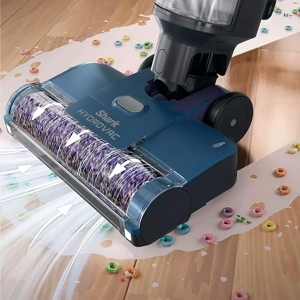 SHARK WD101 HydroVac XL 3-in-1 Vacuum, Mop & Self-Cleaning System for Multi-Surface Cleaning, Perfect Hardwood, Tile, Marble, Area Rug More, Corded, Navy (Renewed)