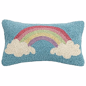 Peking Handicraft Rainbow Hook, 9x16 Throw Pillow