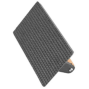 HOIGON 2 PCS 8 x 4 Inch Heavy Duty Cast Iron Grill Press, Flat Bottom Steak Weight Bacon Barbecue Presses with Solid Wood Handle for Burgers, Bread, Pushing Down On Steaks