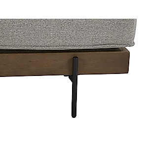 Amazon Brand – Rivet Modern Industrial Metal Leg Sofa Couch, 83.1"W, Light Gray