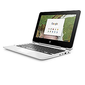 HP X360 Chromebook 11.6-inch 2-in-1 Touchscreen HD Laptop PC, Intel Celeron N3350 up to 2.4GHz Processor, 4GB DDR4, 64GB eMMC, WiFi, Webcam, Stereo Speakers, Bluetooth 4.2, Chrome OS, Snow White