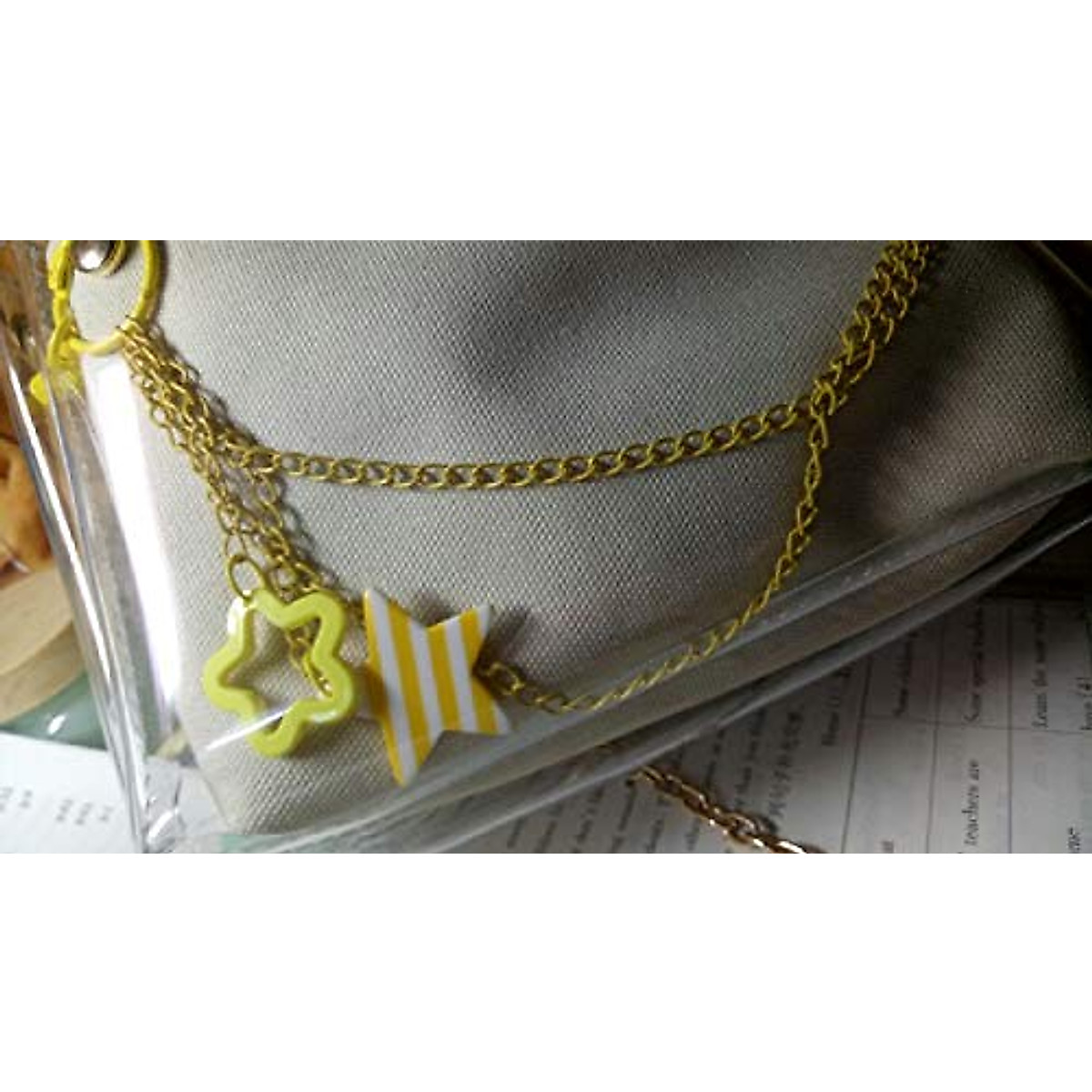 Youndcc Ita Bag Chain Ita Bag Accessories DIY Accessories Ita Bag Decoration Pins, Cosplay,Comic Con WHITE