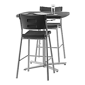 National Public Seating Café Time Adjustable-Height Table, Grey (CTT3042)