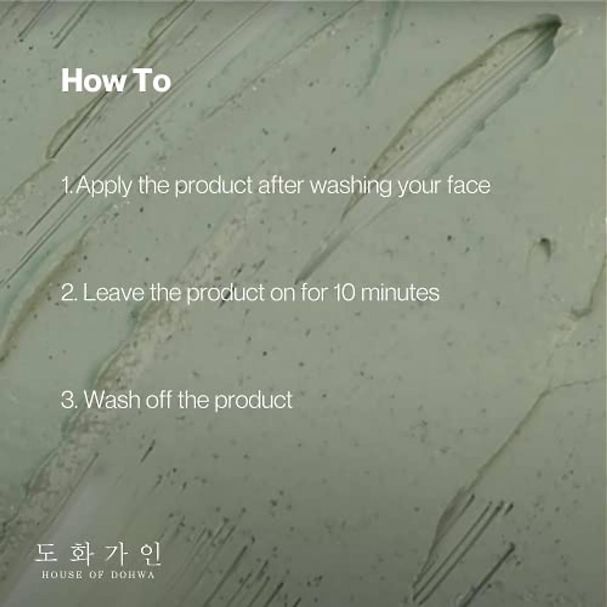 House of Dohwa, Mung Bean Wash Off Facial Mask | Domestically Harvested Ingredients, Sebum Control | Product of Korea - 3.38 fl. Oz