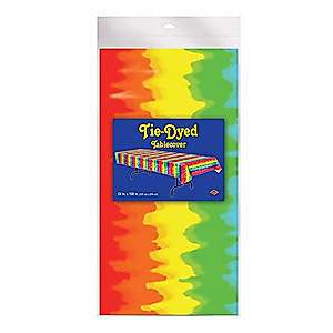 Tie-Dyed Tablecover Party Accessory (1 count) (1/Pkg)