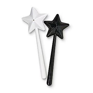 Salt and Pepper Shaker Magic Wands Duo Salt, Black and White, Two-Pack, Halloween, Christmas Kitchen Accessories(black&white)
